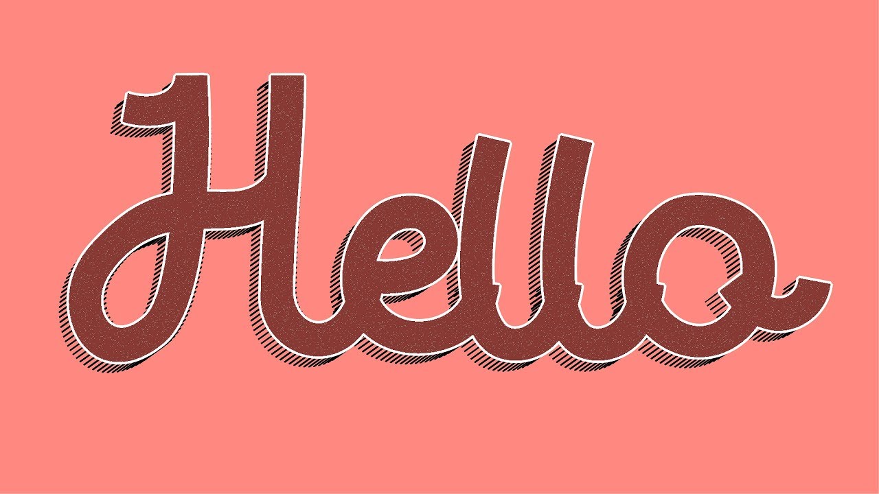 Adobe Illustrator Retro Text Tutorial. Create Editable Graphic Style ...