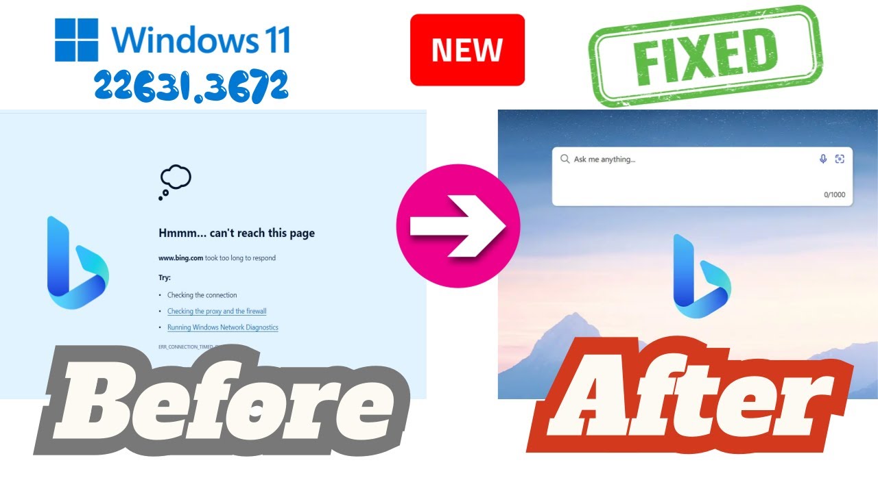 Fix Bing Not Working on Windows 11 - YouTube