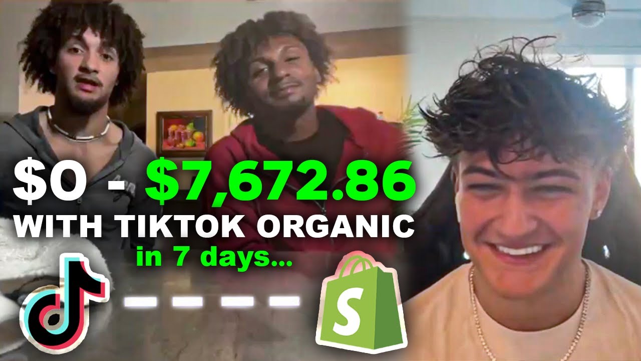 $0 To $7,672.86 In 7 Days As A Beginner W/ TikTok Organic Dropshipping ...