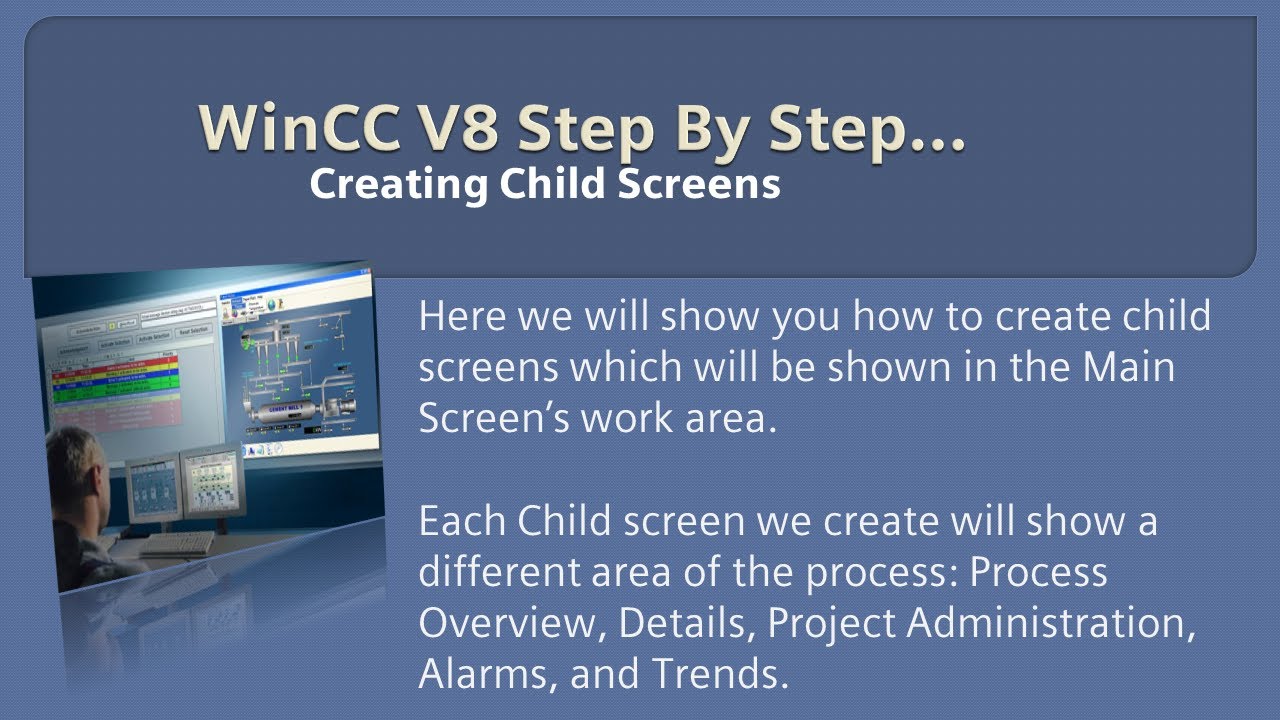 WinCC v8.0 Step By Step 8: Create Process Screens 🎨 Learn SCADA ...