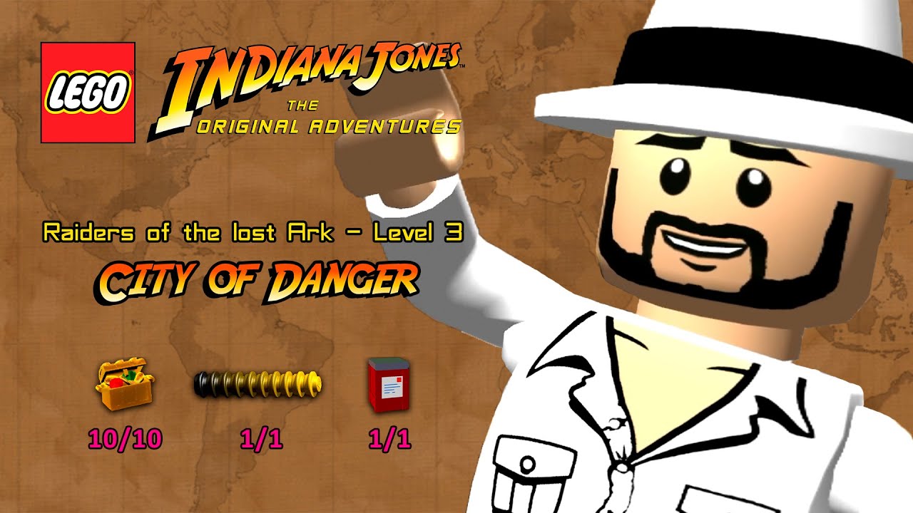 [100% Guide] LEGO Indiana Jones: TOA - Level 3 "City of Danger" - All ...