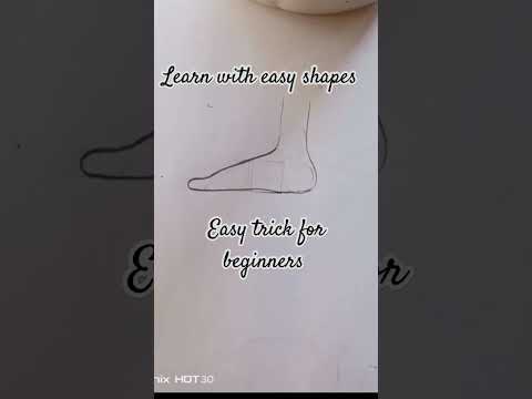 How to draw feet || how to draw foot || easy drawing trick for ...