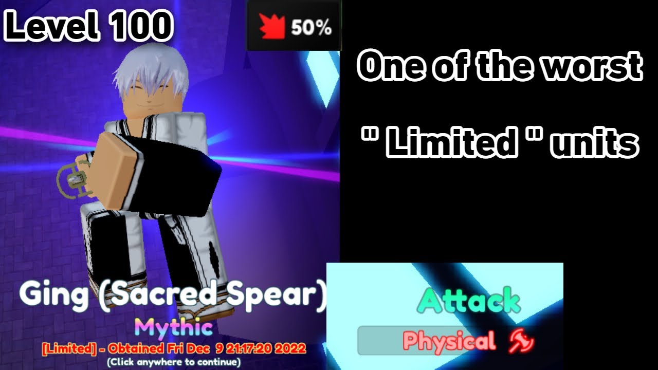 New Level 100 Limited Evolved Ging Showcase - YouTube