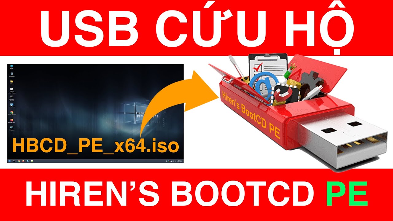 Tự Làm Đĩa Cứu Hộ USB Hiren's BootCD PE | How to make USB Hiren's Boot ...