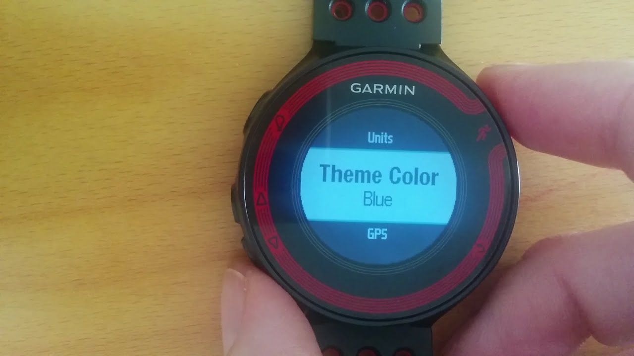 Garmin Forerunner 220 Theme Colors גרמין - ערכות נושא וצבעים - YouTube