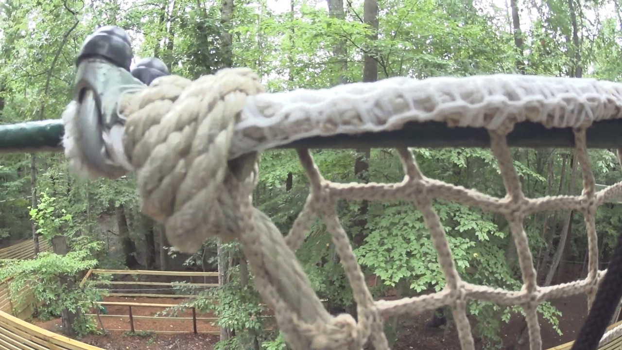 Go Ape Springfield, VA Course 2 - YouTube
