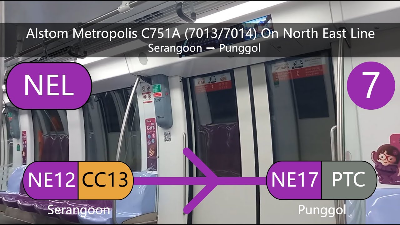 (Refurbished C751A) Alstom Metropolis C751A (7013/7014) On North East ...