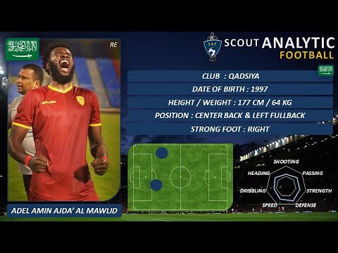 ADEL AMIN AJDA’ AL MAWLID ( CENTER BACK / LEFT FULLBACK ) ( QADSIYA ...