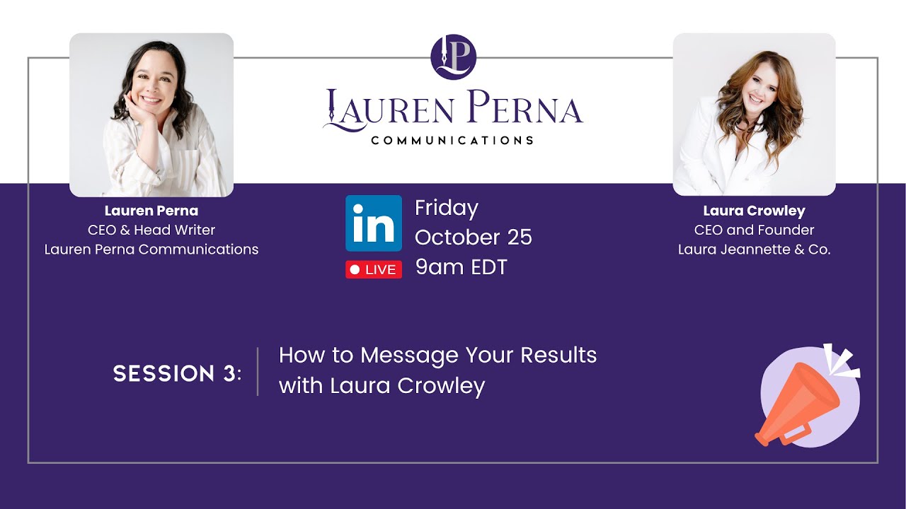 How to Message Your Results with Laura Crowley - YouTube