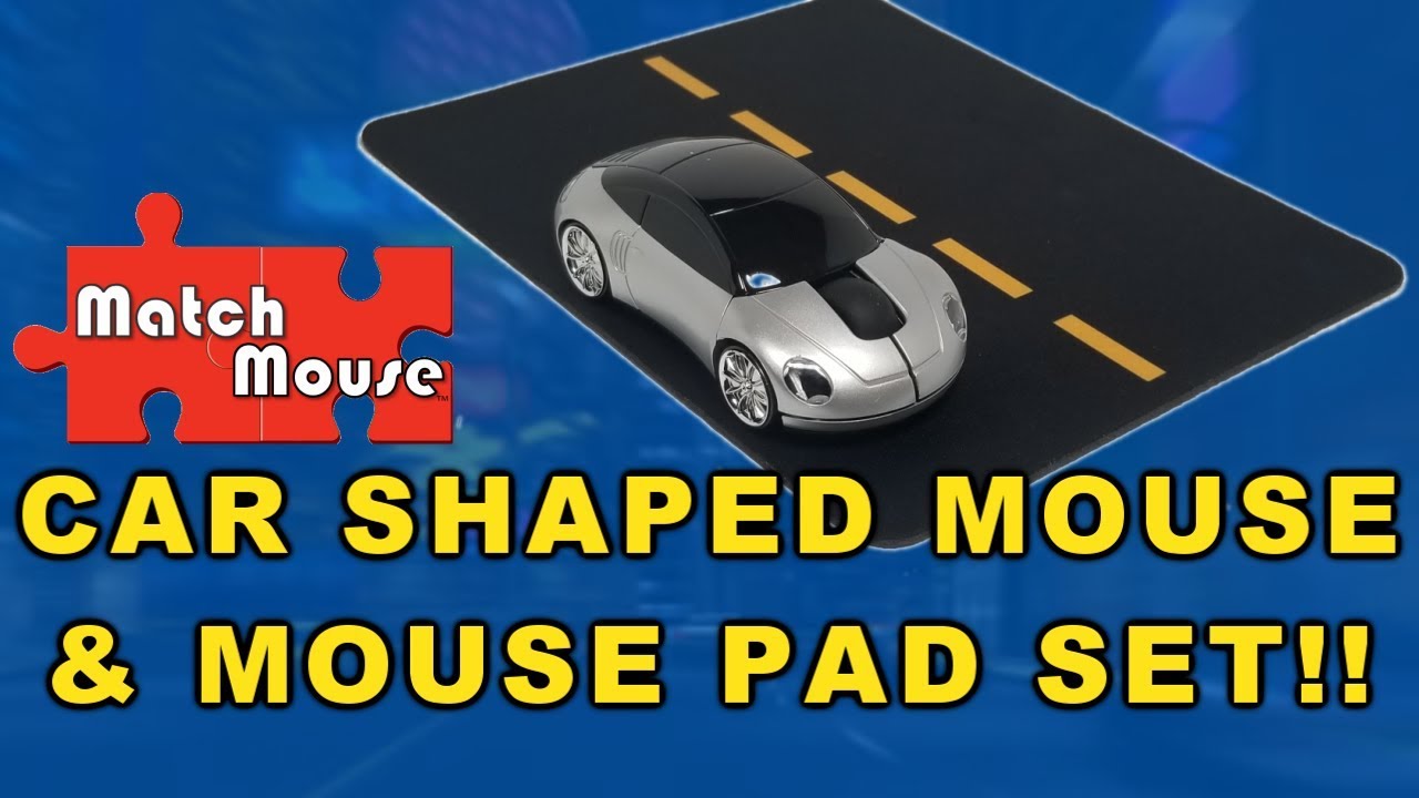 Cute Car mouse with mouse pad! Wireless car mouse with working ...