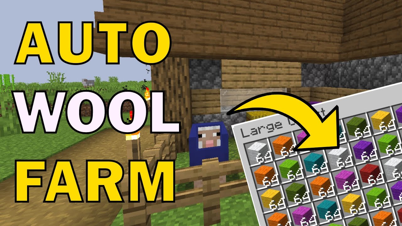 EASY Wool Farm (FULLY AUTOMATIC) | Cover It Up #3 - YouTube
