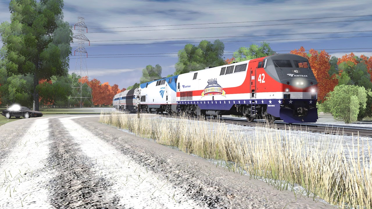 Trainz Railroad Simulator 2019- Amtrak Veterans Unit Leads P019 - YouTube