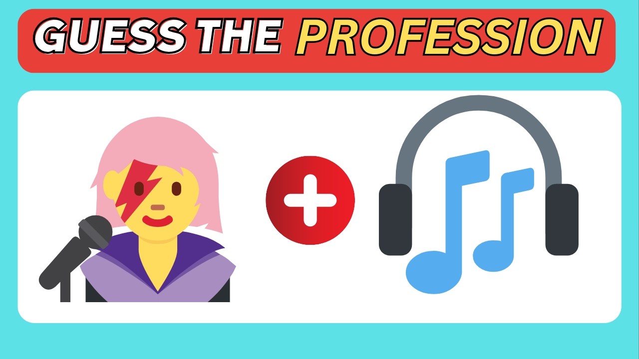 🔍 Guess the Profession by Emojis! 🧑‍🏫👨‍🍳👩‍⚕️ | English Vocabulary Quiz ...