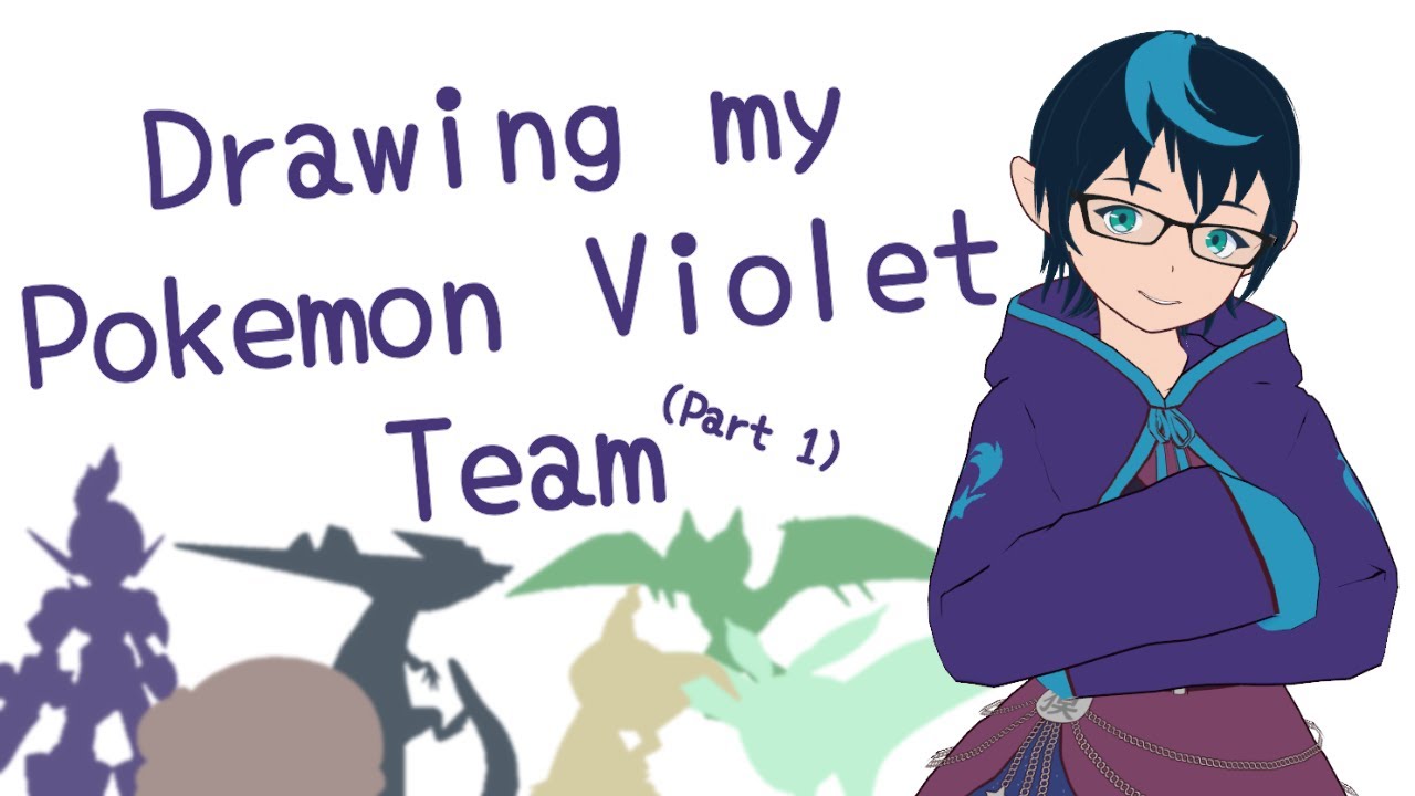 Drawing my Pokemon Violet Team (Part 1) - YouTube