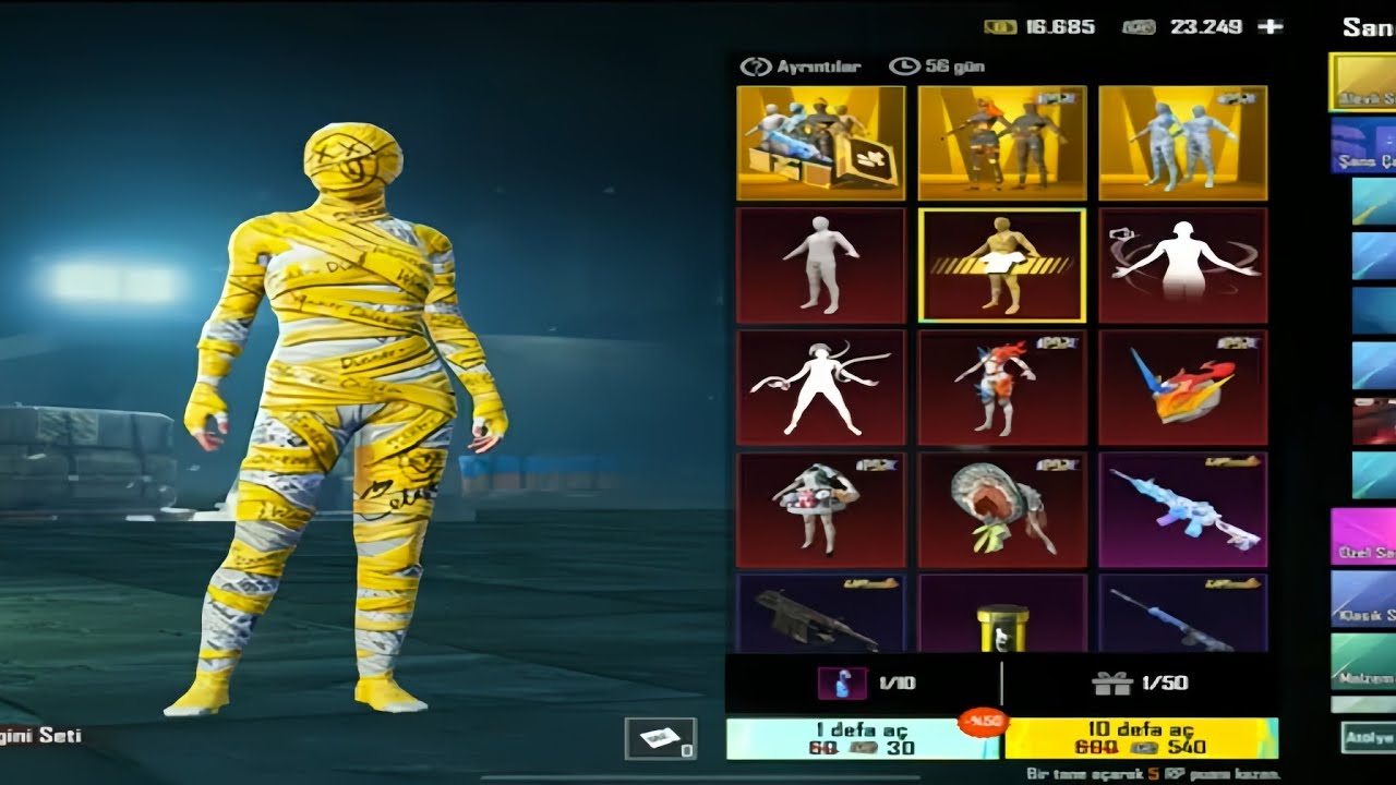 HOW TO NEW FIRE MUMMY SUT 🔥fire mummy set pubg crate opening fire mummy ...