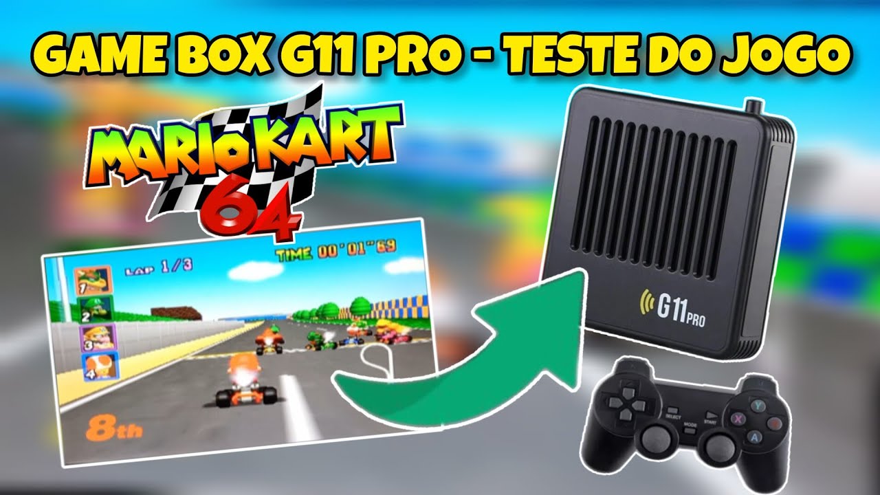 GAME BOX G11 PRO - TESTANDO O JOGO MARIO KART 64 - YouTube