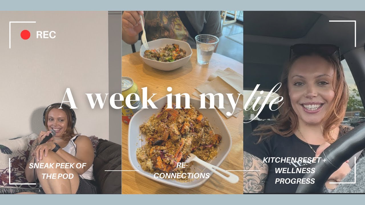 Kitchen reset routine, starting our podcast, socializing | weekly vlog ...