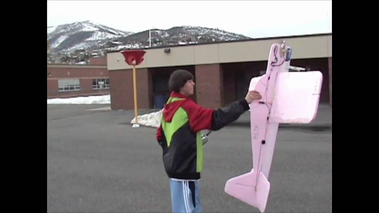 Huge Pink YAK-54 Foamy RC Plane - YouTube
