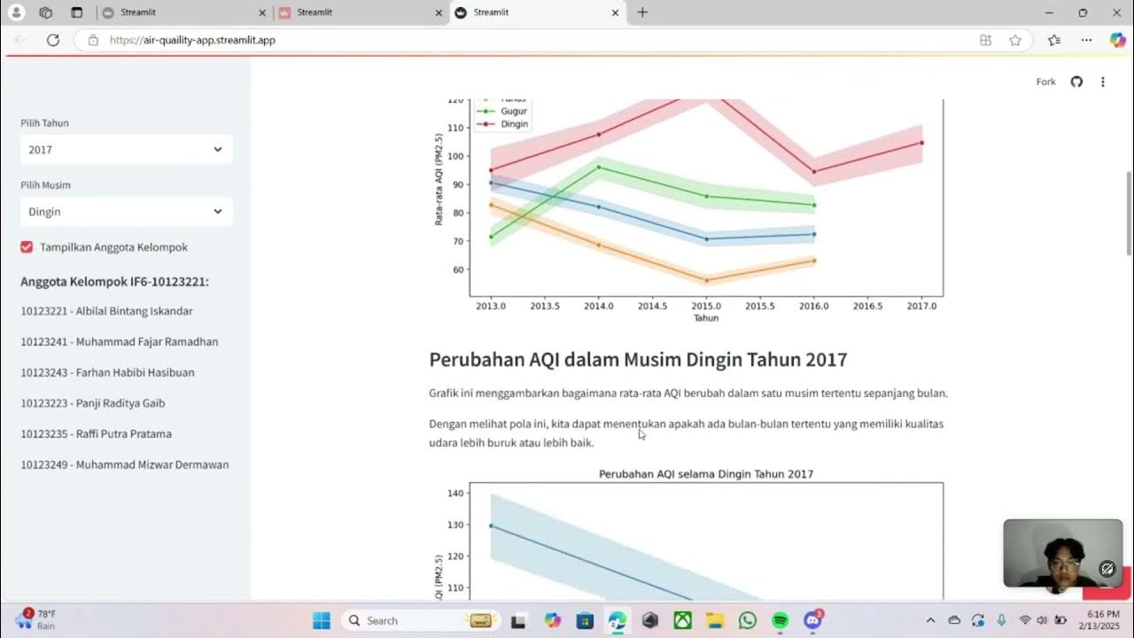 TUGAS AKHIR PEMROGRAMAN DASAR SAINS DATA DASHBOARD STREAMLIT - YouTube