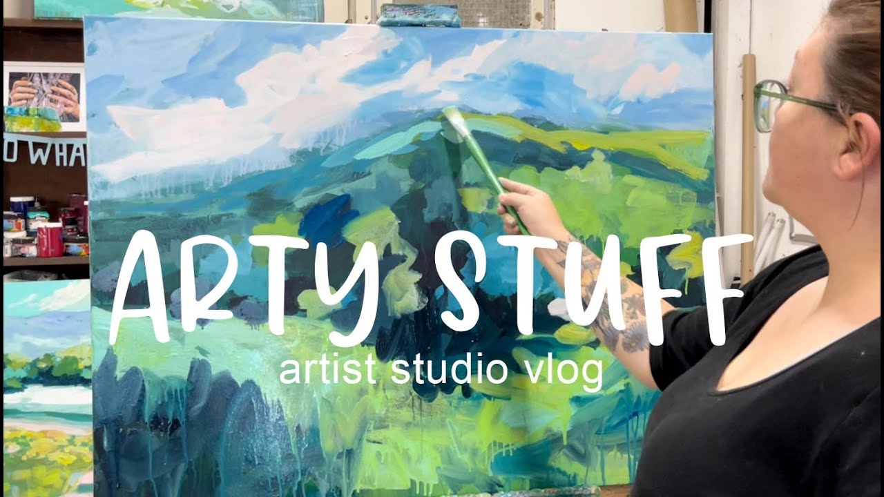 Arty Stuff Vlog - April has been a busy month! Landscape painting ...