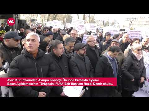 Basın Açıklaması | Strasbourg | Basın Açıklaması’nın Türkçesini FUAF Eşit Başkanı Rozbi Demir okudu