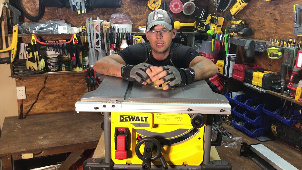 DeWalt DCS7485 FLEXVOLT 54V- piła stołowa - YouTube
