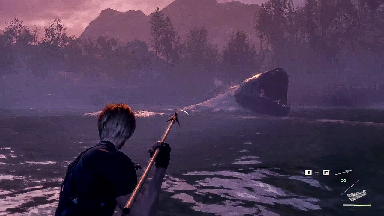 Resident Evil 4 Remake - Del Lago (Giant Lake Monster) Boss Fight (PS5 ...
