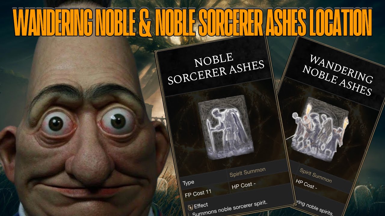 Elden Ring | How to Get Wandering Noble & Noble Sorcerer Ashes! - YouTube