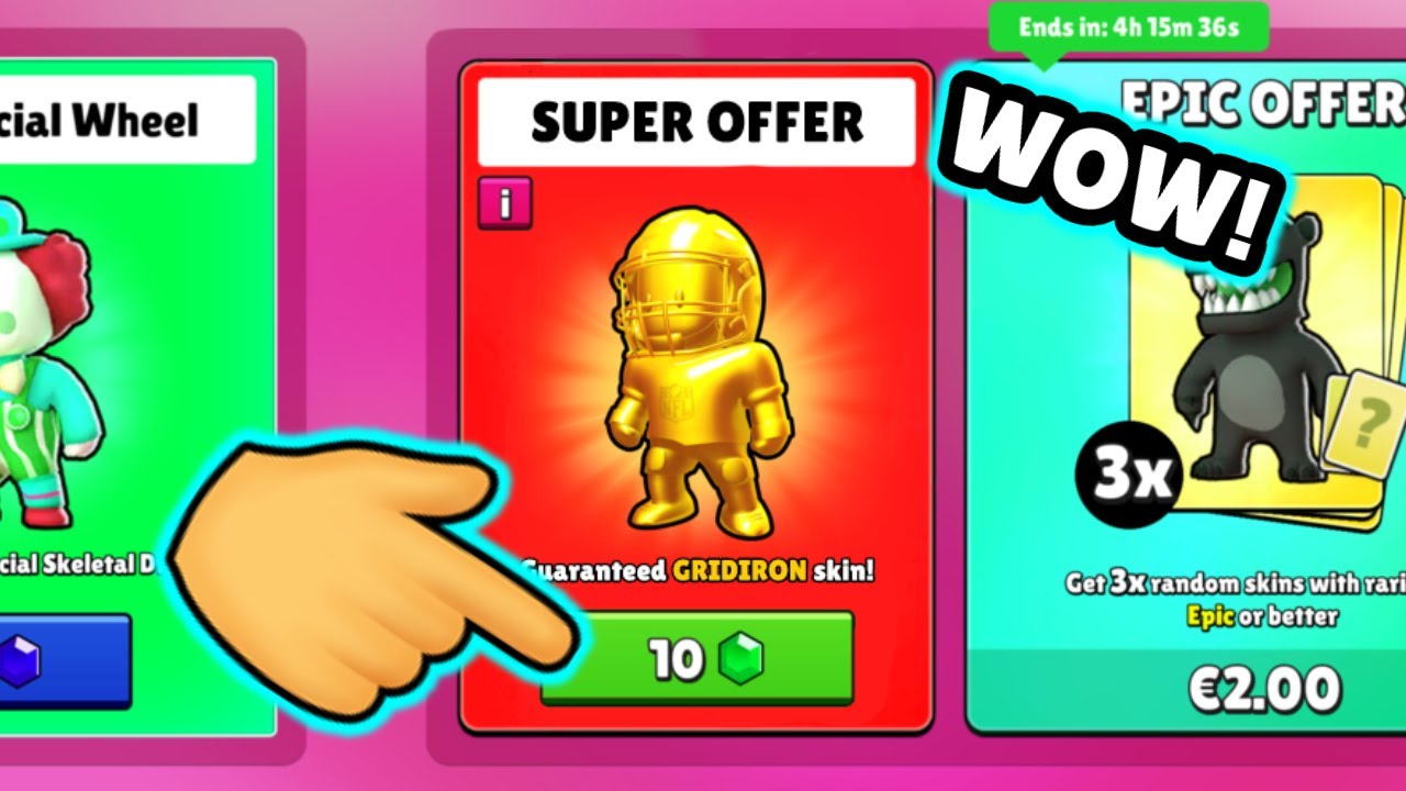 😍NEW GRIDIRON SKIN OFFER!! 🤑 (NFL Skin) - Stumble Guys - YouTube