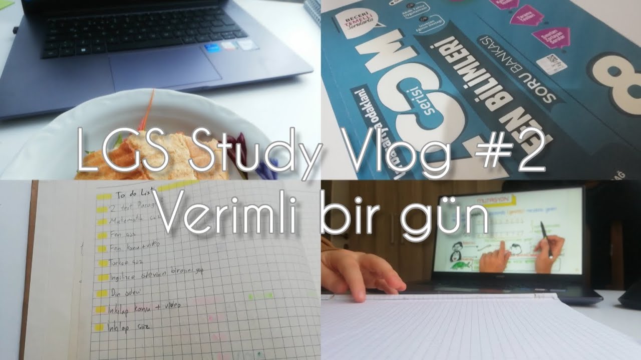 LGS Study Vlog #2 Sessiz Vlog Verimli Bir Gün // Büşra'study - YouTube