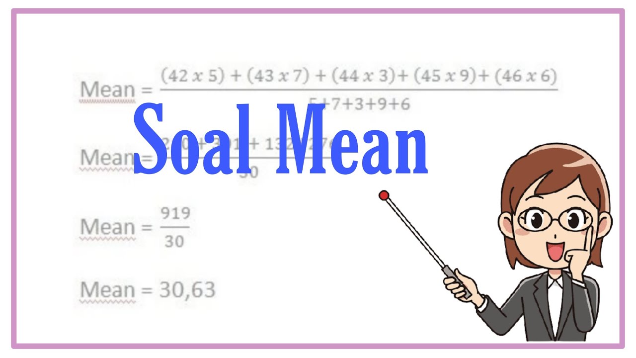Contoh Soal Rata-Rata (Mean) Data Tunggal - YouTube
