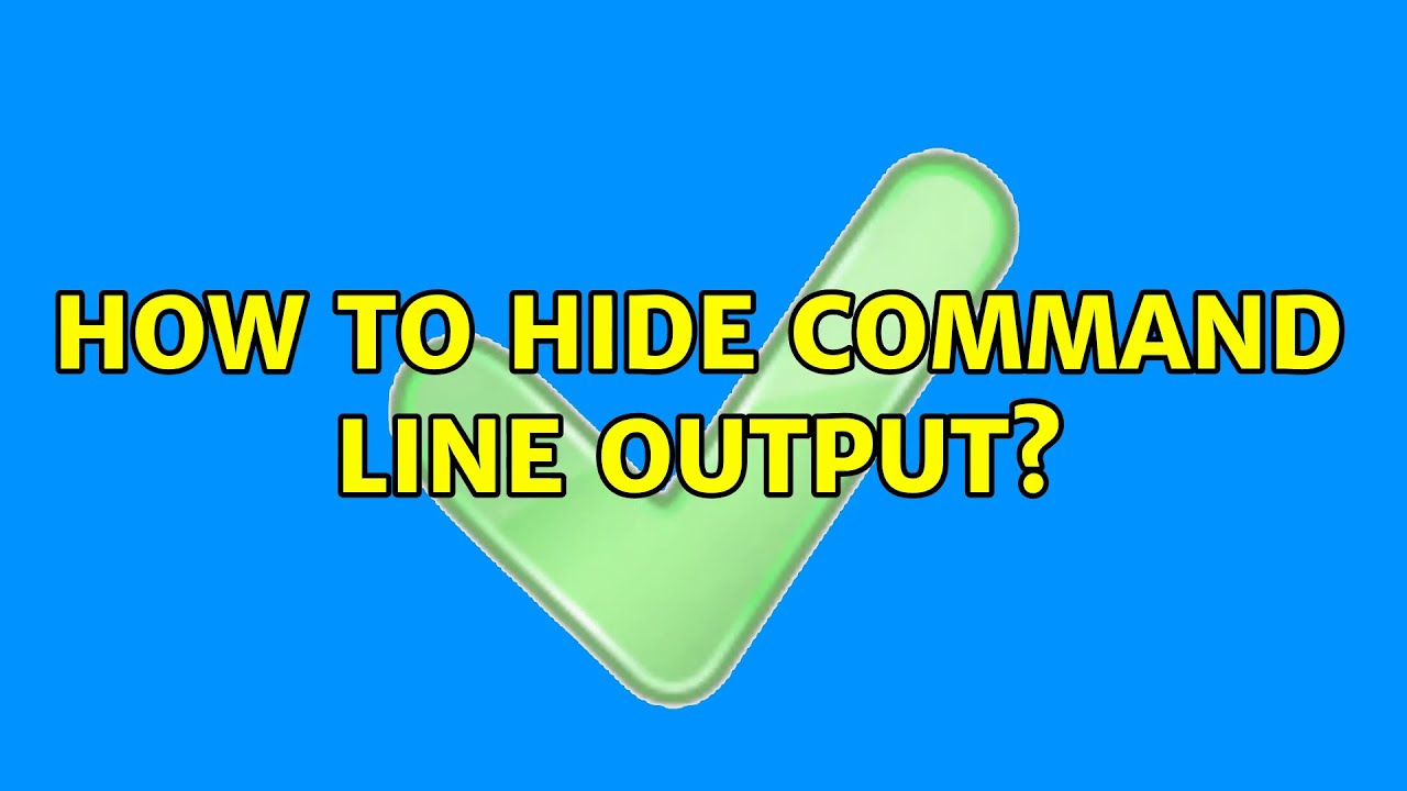 Ubuntu How To Hide Command Line Output YouTube ubuntu-how-to-hide-command-line-output-youtube