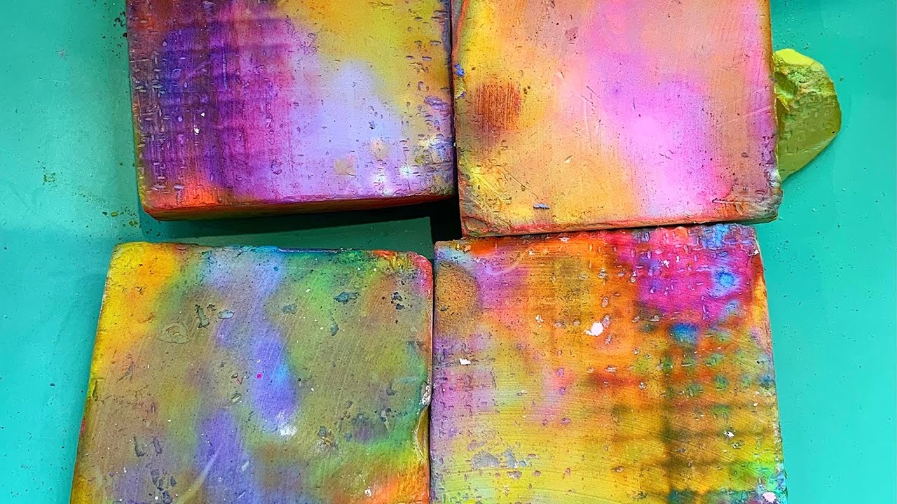 ASMR | Tye Dye Element | colourful | crunchy | powdery | satisfying ...