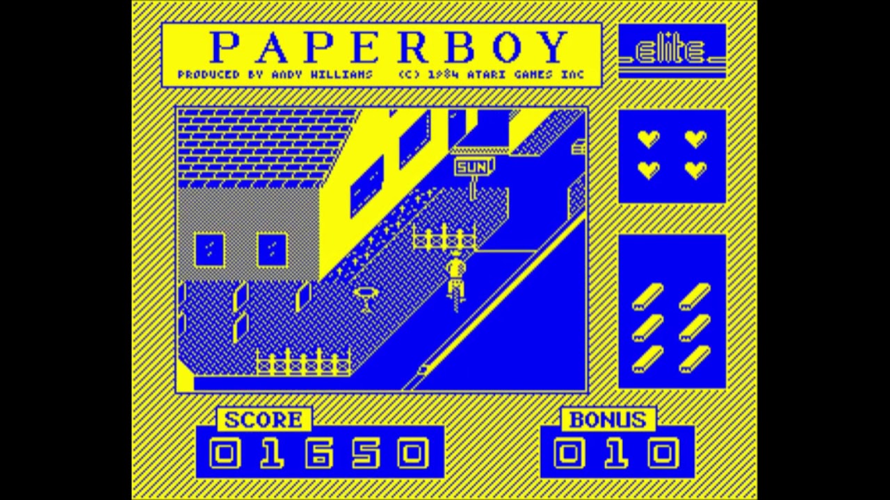 Paperboy for the BBC Micro - YouTube