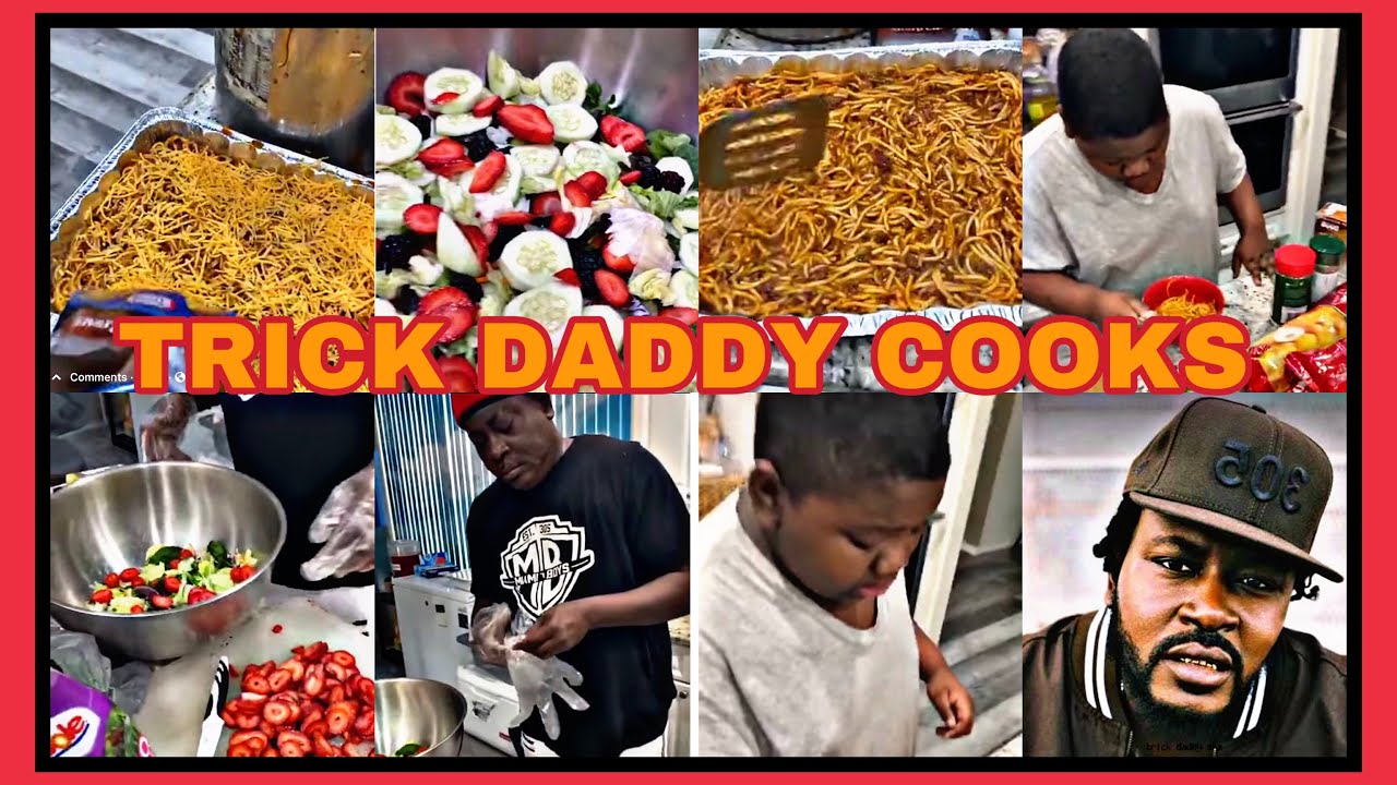 Trick Daddy cooks delicious baked Spaghetti and Salad | Nephew ‘Big Man ...
