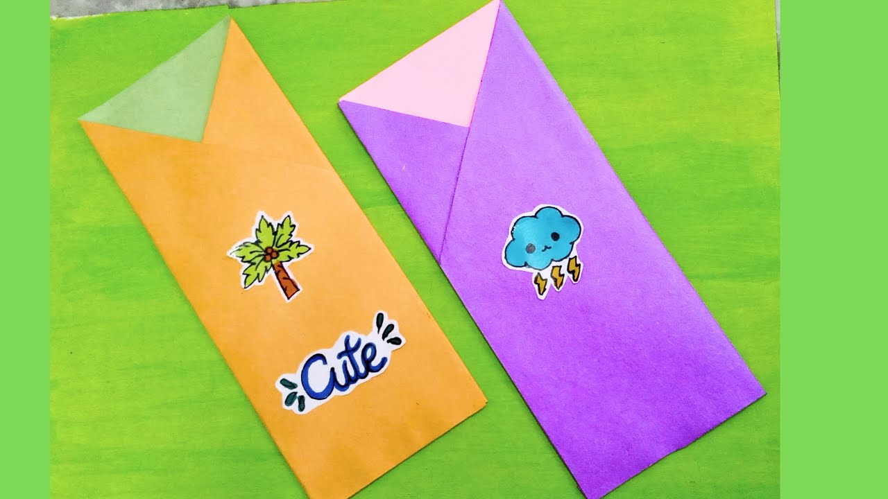 How to make paper PENCIL CASE at home / DIY paper pencil holder 😁 ...