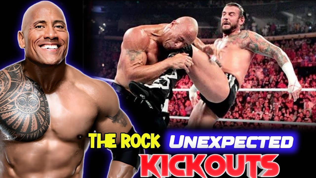 The Rock Unexpected Kickouts of All Time in WWE - YouTube
