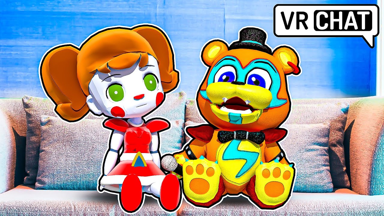 Circus Baby and Glamrock Freddy TURN into PLUSHIES?! in VRCHAT - YouTube