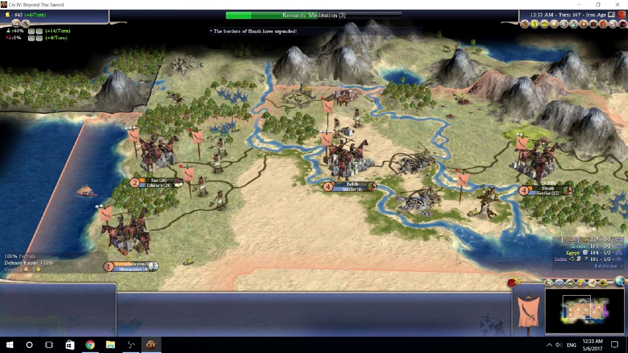 Civilization 4 RFC Persia Gameplay - YouTube