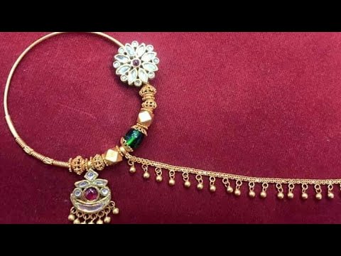 Light Wait Gold Nath Design With Ladi very Beautiful and Trendy Design ...