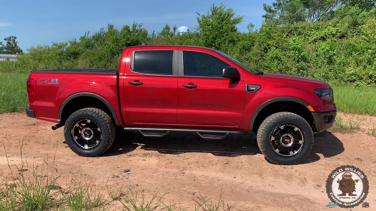 Lifted 2019 Ford Ranger ReadyLIFT Nitto KMC XD Lund Undercover - YouTube
