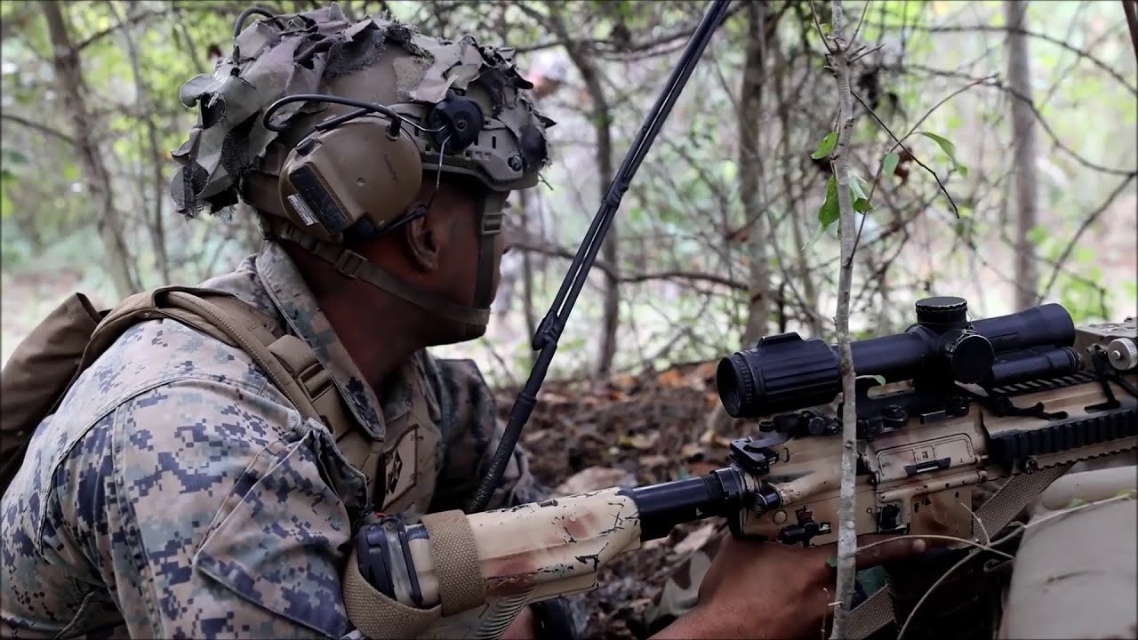 Marines Conduct Defensive Operations - YouTube