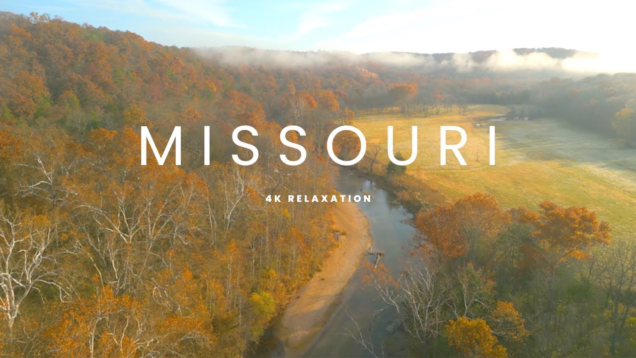 Missouri - 4k Relaxing Fall Drone Footage - YouTube