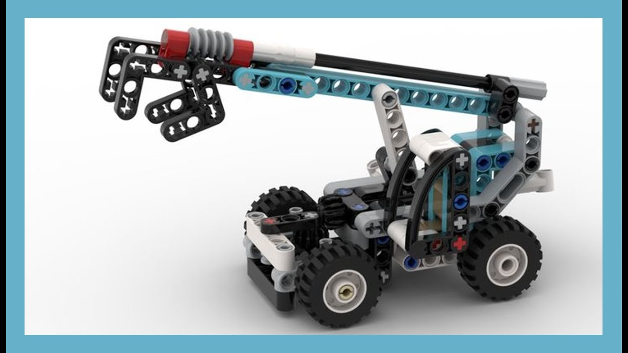 Lego Technic Telehandler 42133 Building - YouTube