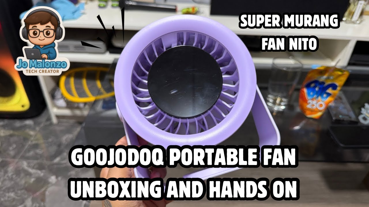 GOOJODOQ PORTABLE FAN UNBOXING: SUPER MURA NA PORTABLE FAN - YouTube