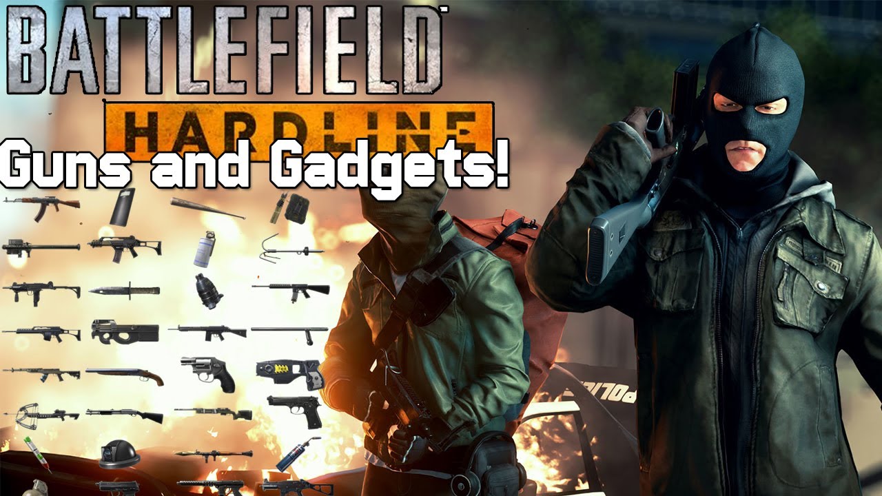 Battlefield Hardline: All Guns and Gadgets! - YouTube