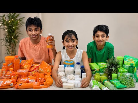 Tricolor Challenge! 🇮🇳by Ammu, Nandu & Siddi😂 | Independence Day Special @V5family_vlogs