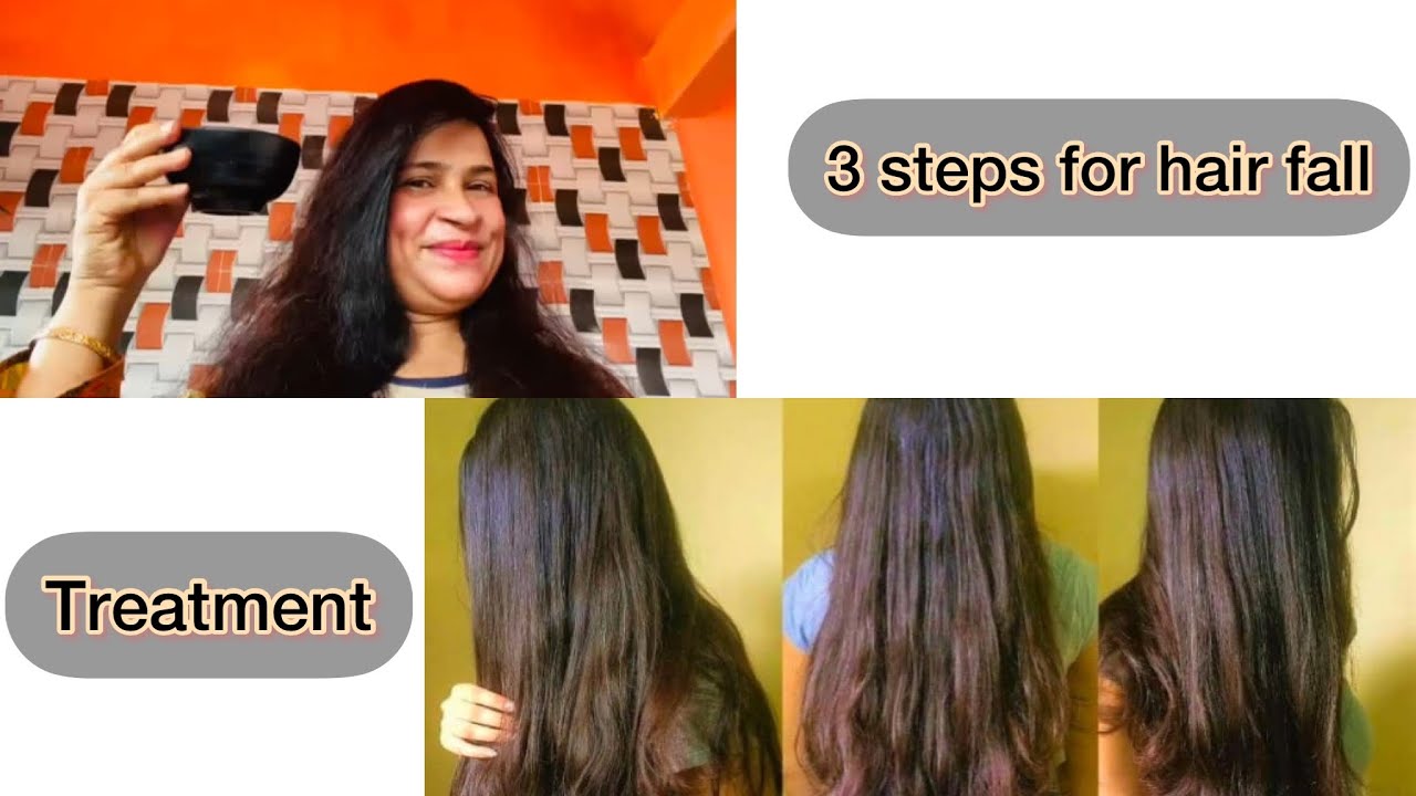 3 steps hair fall treatment at home - YouTube