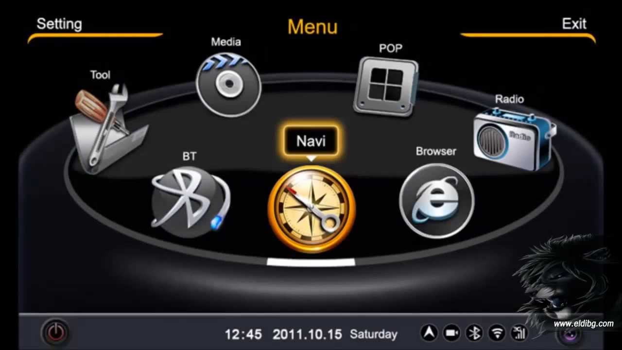 s100 menu eldibg.com dvd gps navigation wifi rer camera phone - YouTube