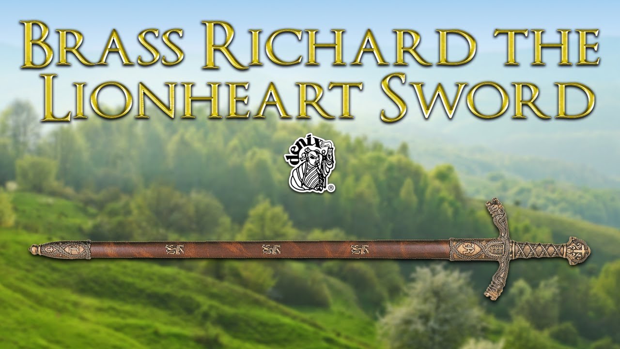 SD4125L Brass Richard the Lionheart Sword from Medieval Collectibles ...